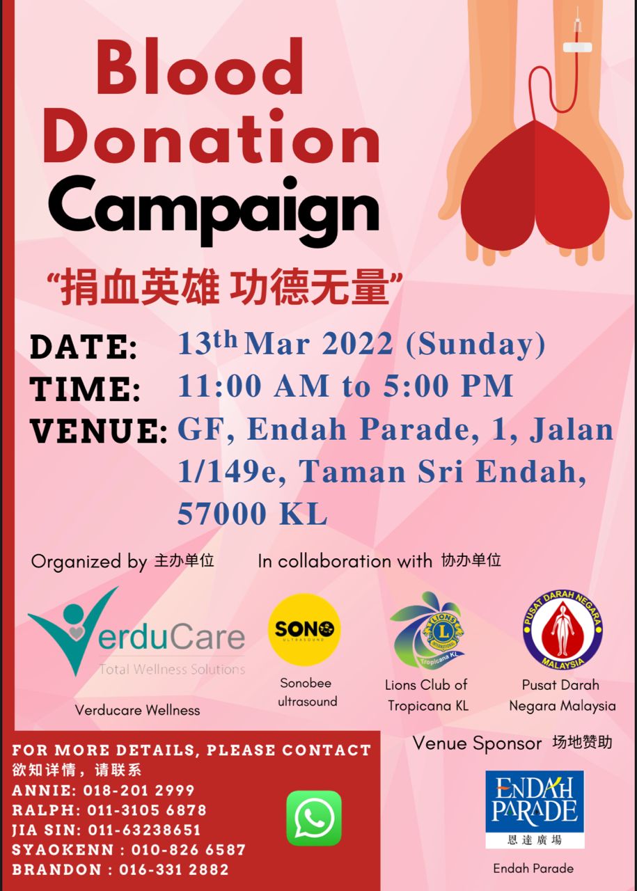 Blood Donation Campaign | Private Ultrasound Scan Centers in Malaysia